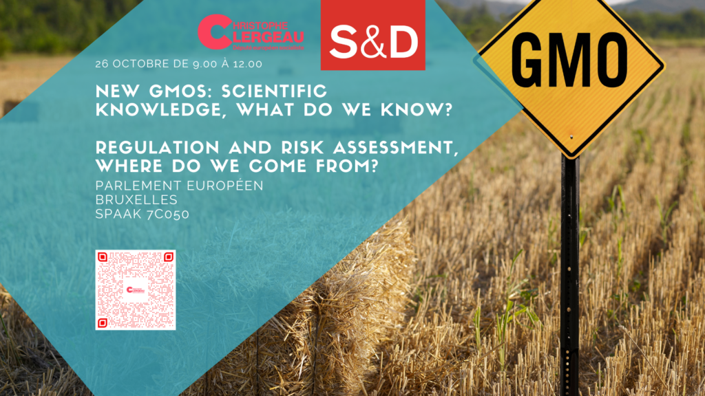 Conférence – 26 octobre – Nouveaux OGM : Connaissance scientifique, que ...